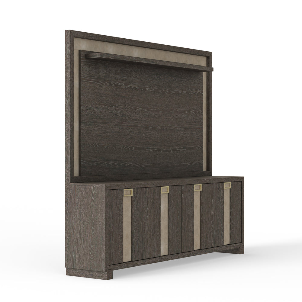 ASCENT 90 in. TV Console with Hutch & Back Panel - Parker House Furniture