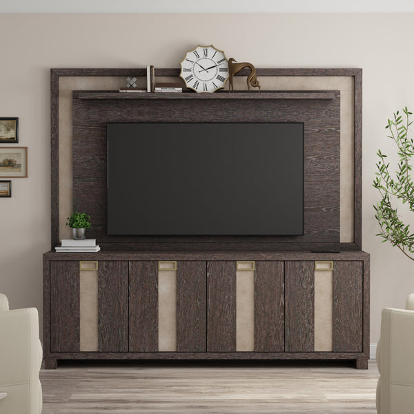 ASCENT 90 in. TV Console with Hutch & Back Panel - Parker House Furniture
