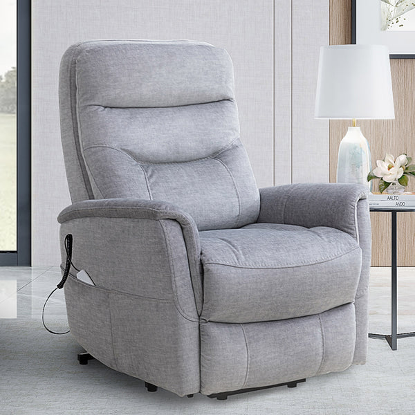 GEMINI - CAPRI SILVER Power Lift Recliner with Articulating Headrest ...