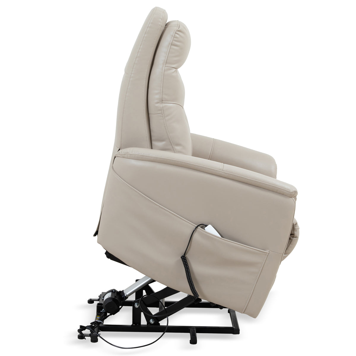 GEMINI - SOFT IVORY Power Lift Recliner with Articulating Headrest ...